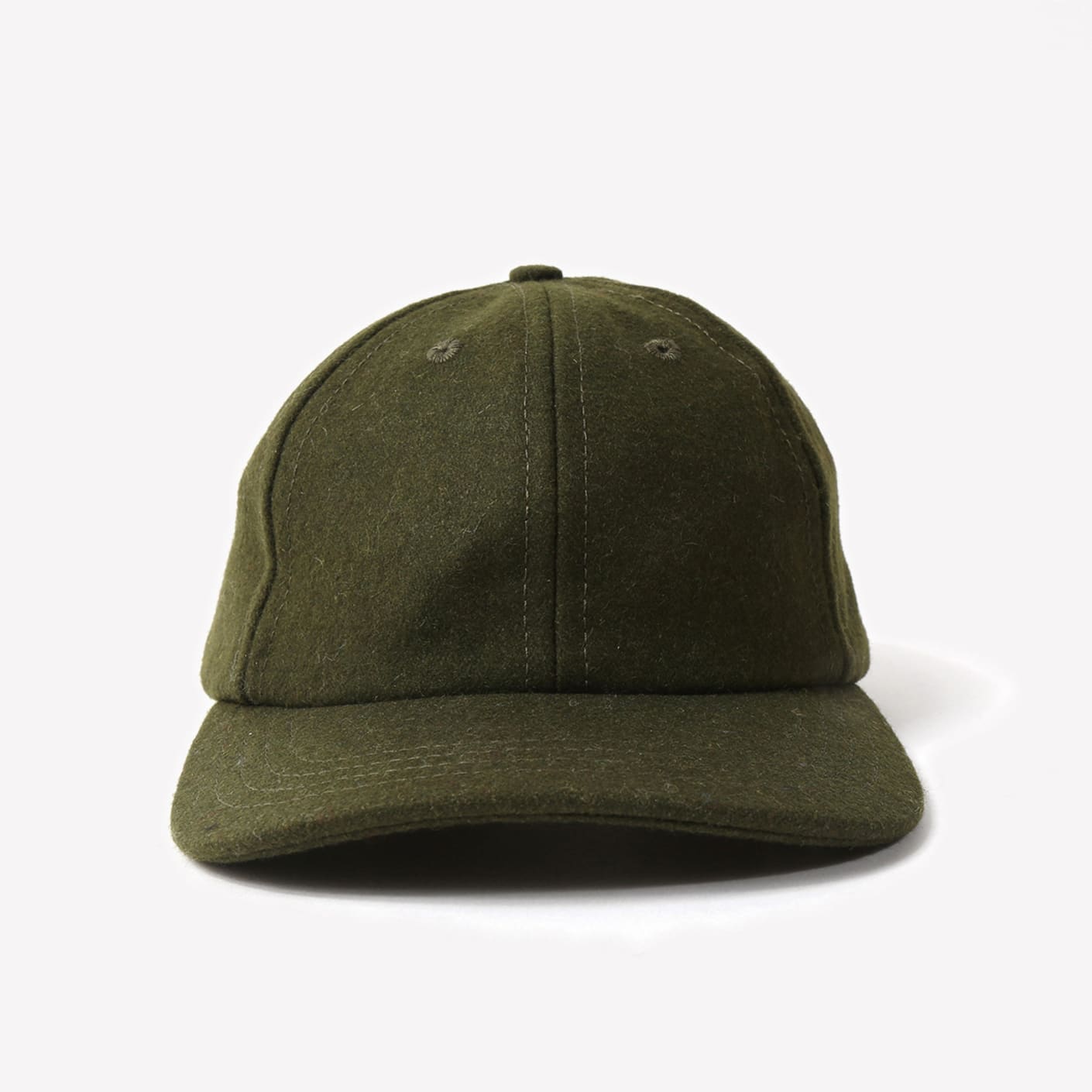Quintin Co. Melton Wool Baseball Cap, Olive | Bespoke Post