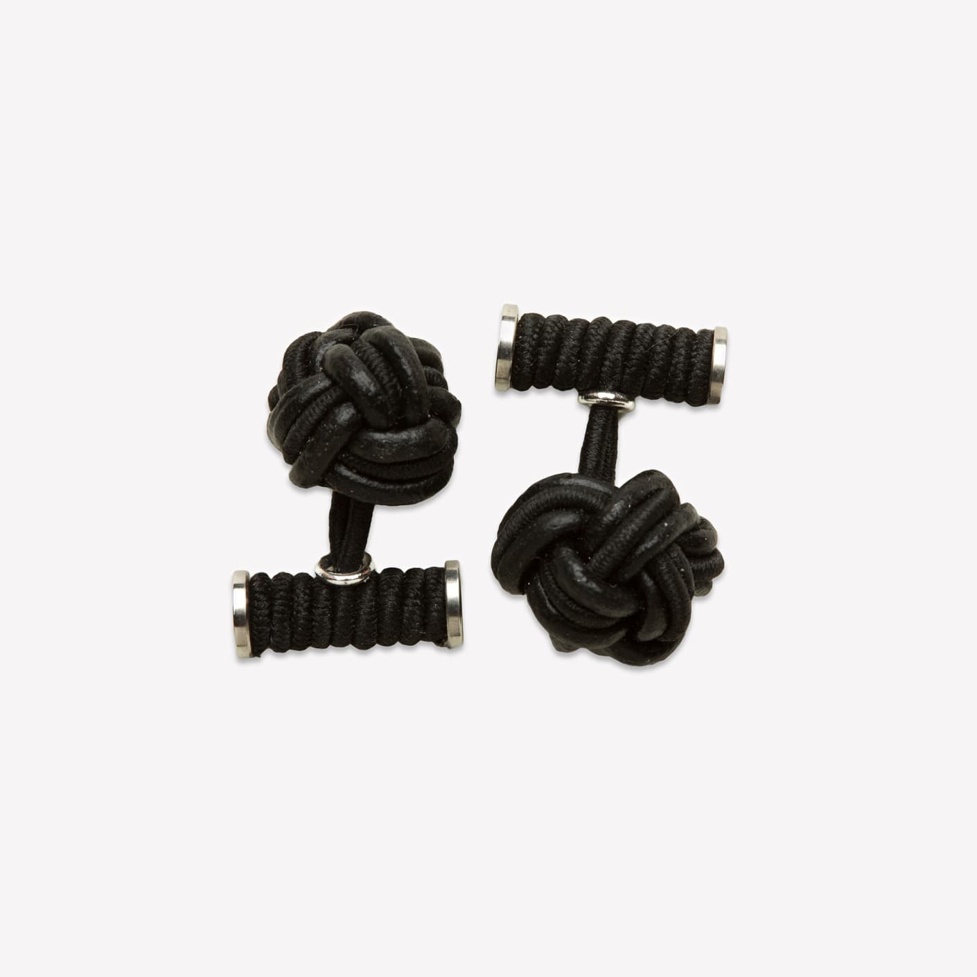 hook+Albert Knotted Cufflinks – Black | Bespoke Post