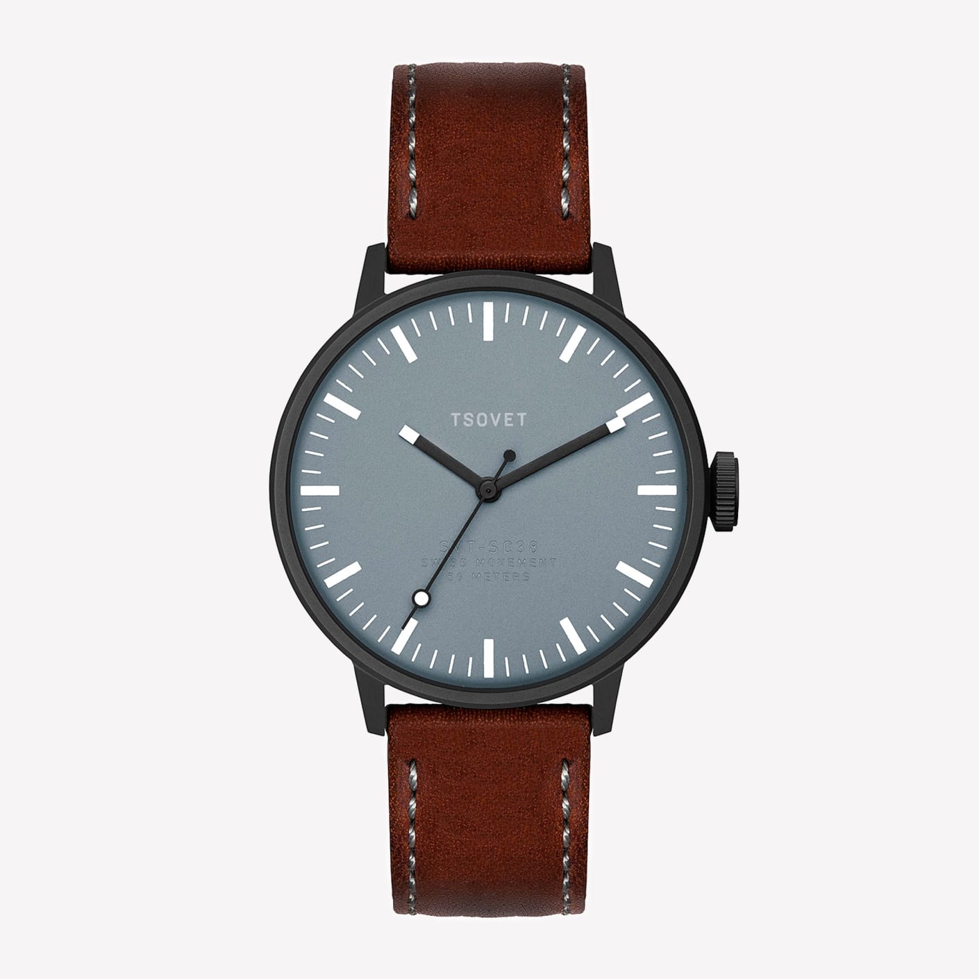 Tsovet SVT-SC38 Watch – Matte Grey Dial | Bespoke Post