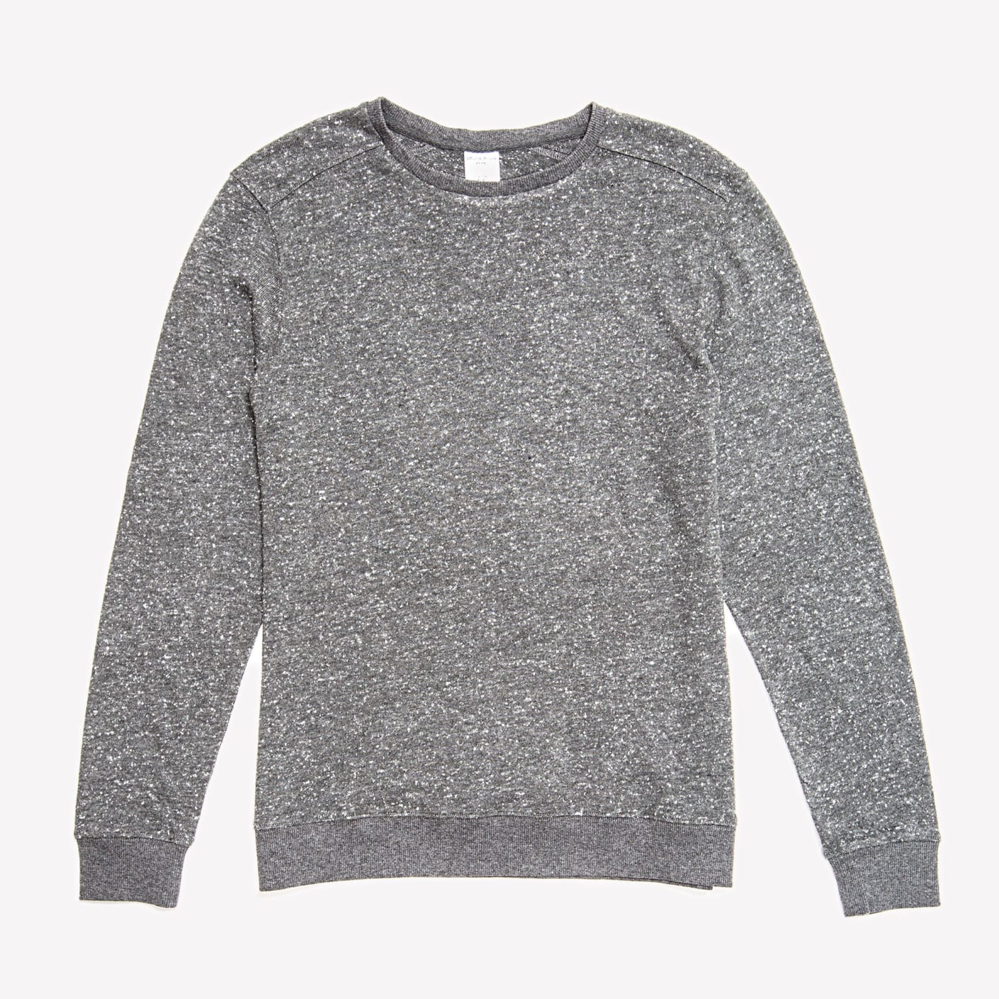 Bread & Boxers Long Sleeve Textured Crew – Grey | Bespoke Post