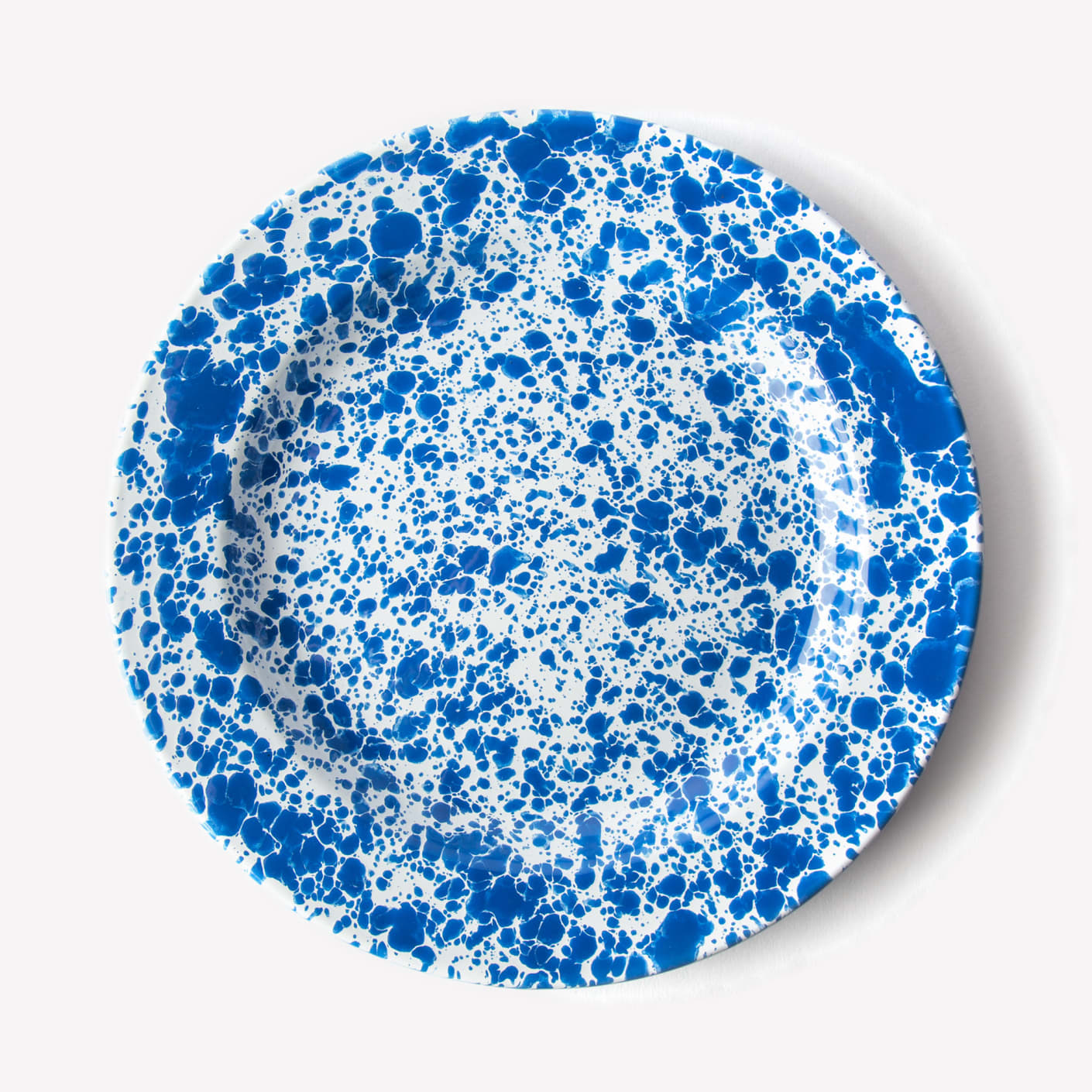 Crow Canyon Enamel Blue Marble Dinner Plates – Set of Four | Bespoke Post