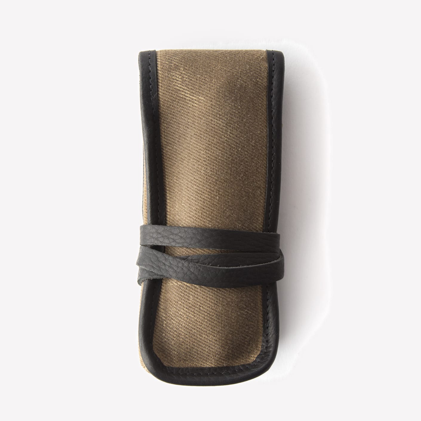 Worn & Wound Two Fold Watch Roll – 10oz Tan Waxed Canvas | Bespoke Post