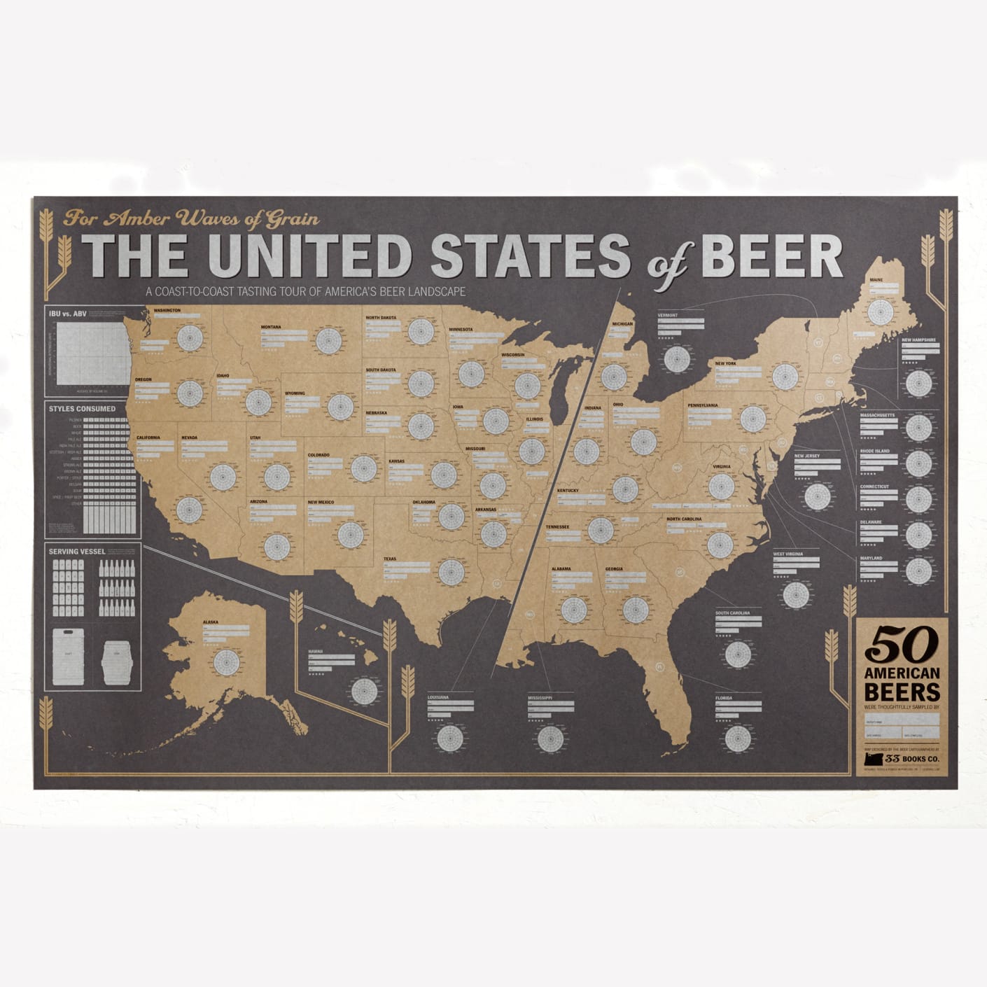33 Books Co. Beer Poster | Bespoke Post