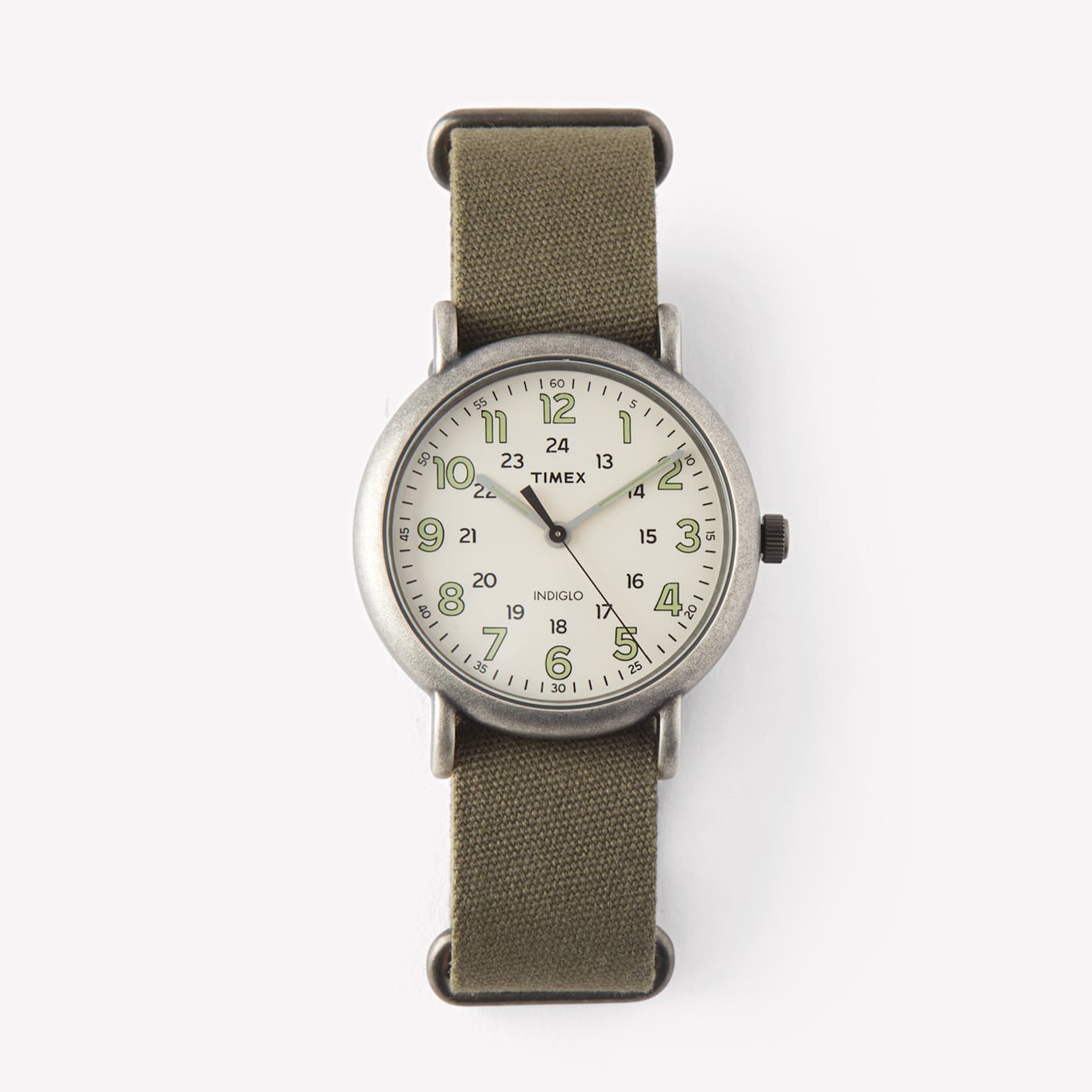 Timex Weekender Oversized Watch – Green Strap | Bespoke Post