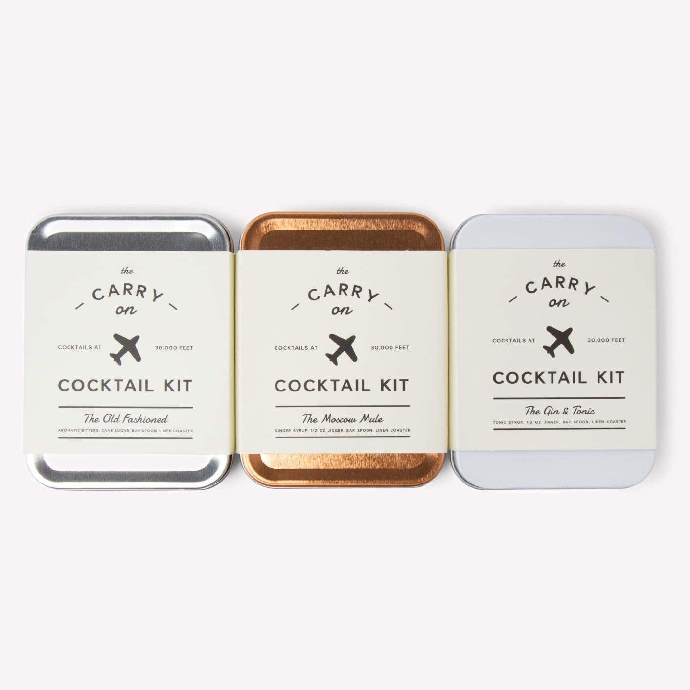 W&P Carry On Cocktail Kits with Travel Pouch – Pack of Three | Bespoke Post