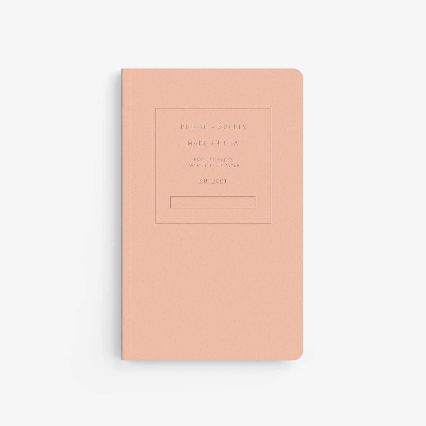 Public Supply Embossed Notebook – Memo | Bespoke Post