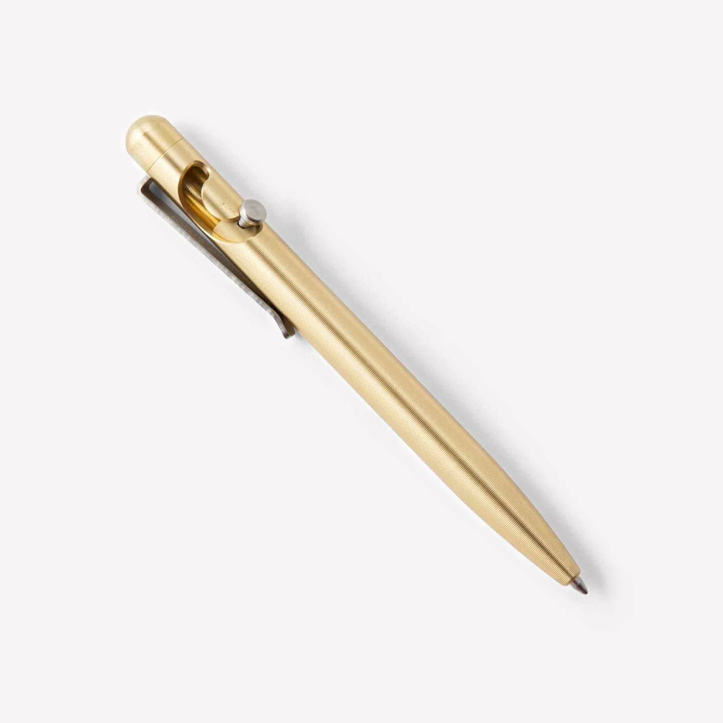 Tactile Turn Slider Pen – Brass | Bespoke Post