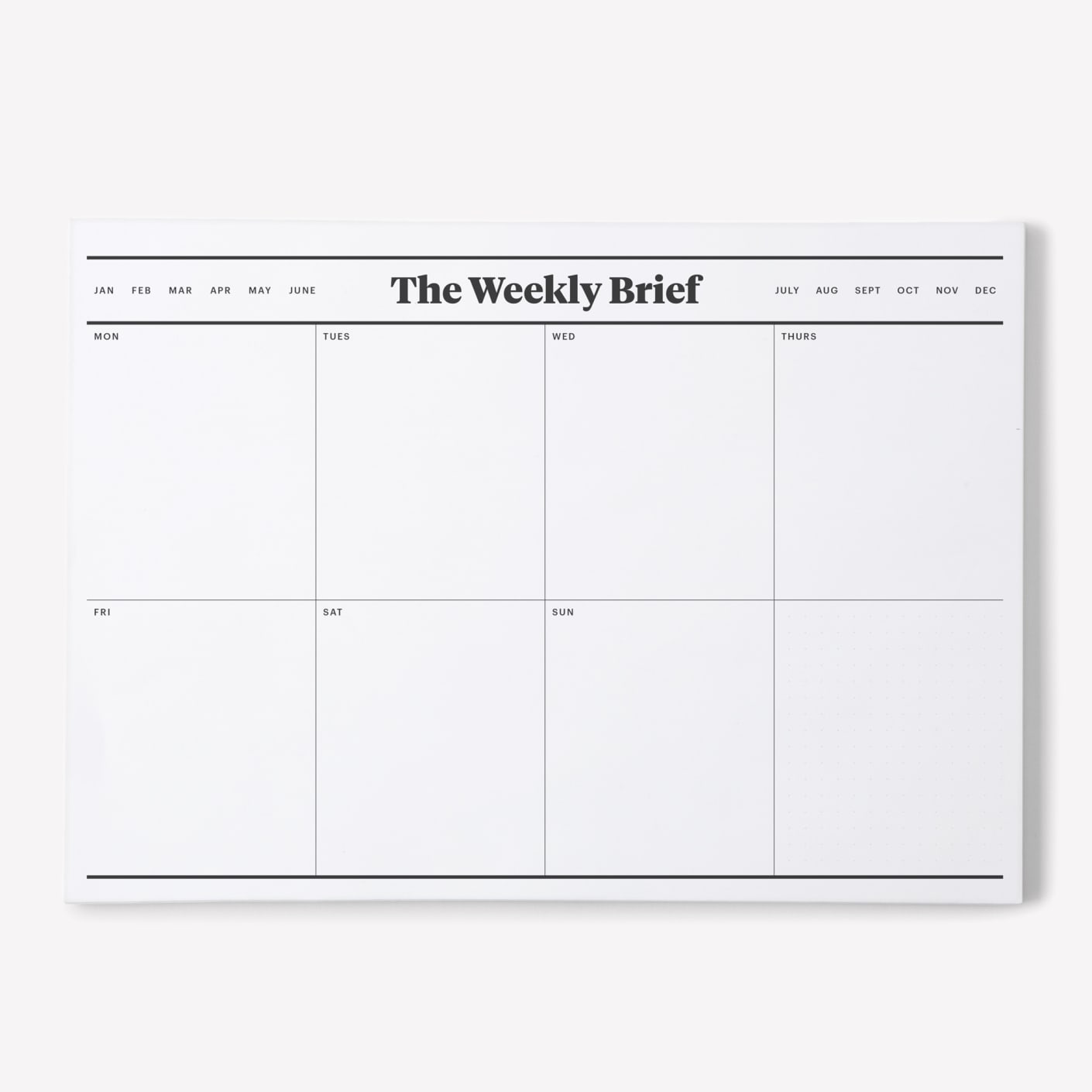 Bespoke Post Weekly Desk Calendar | Bespoke Post