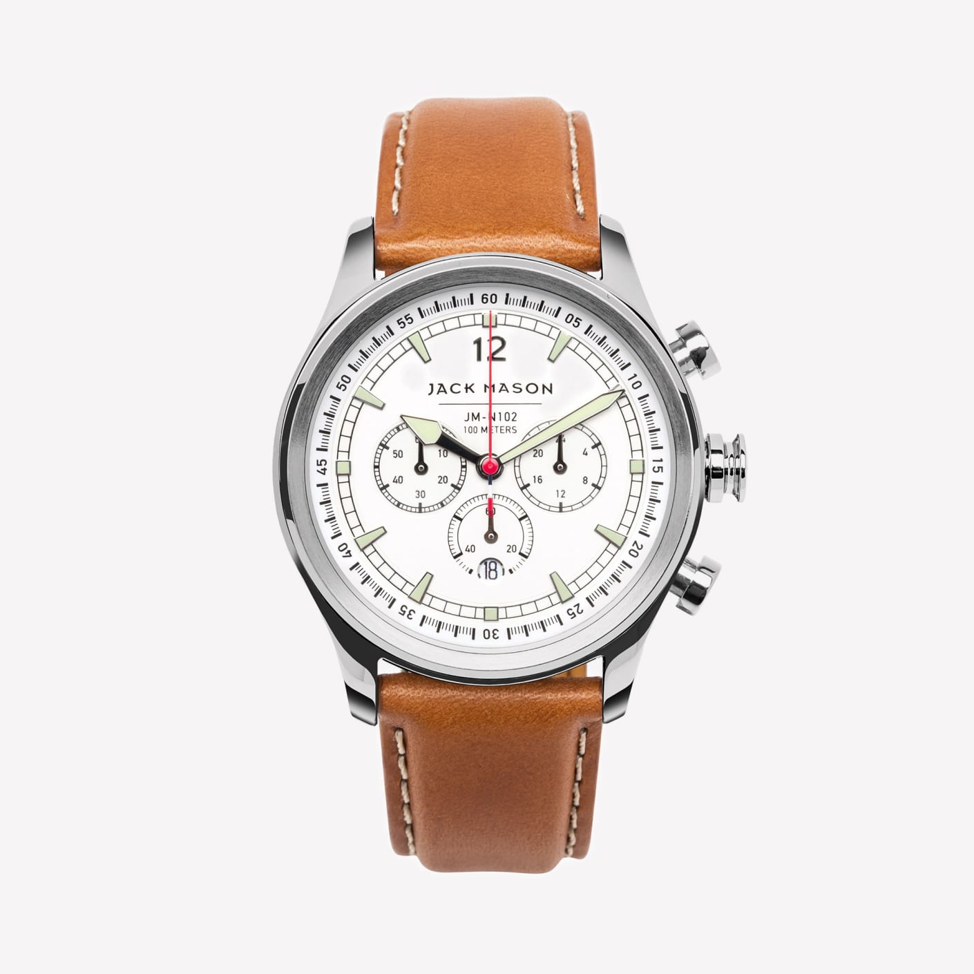 Jack Mason Nautical Chronograph Watch – Light Brown | Bespoke Post