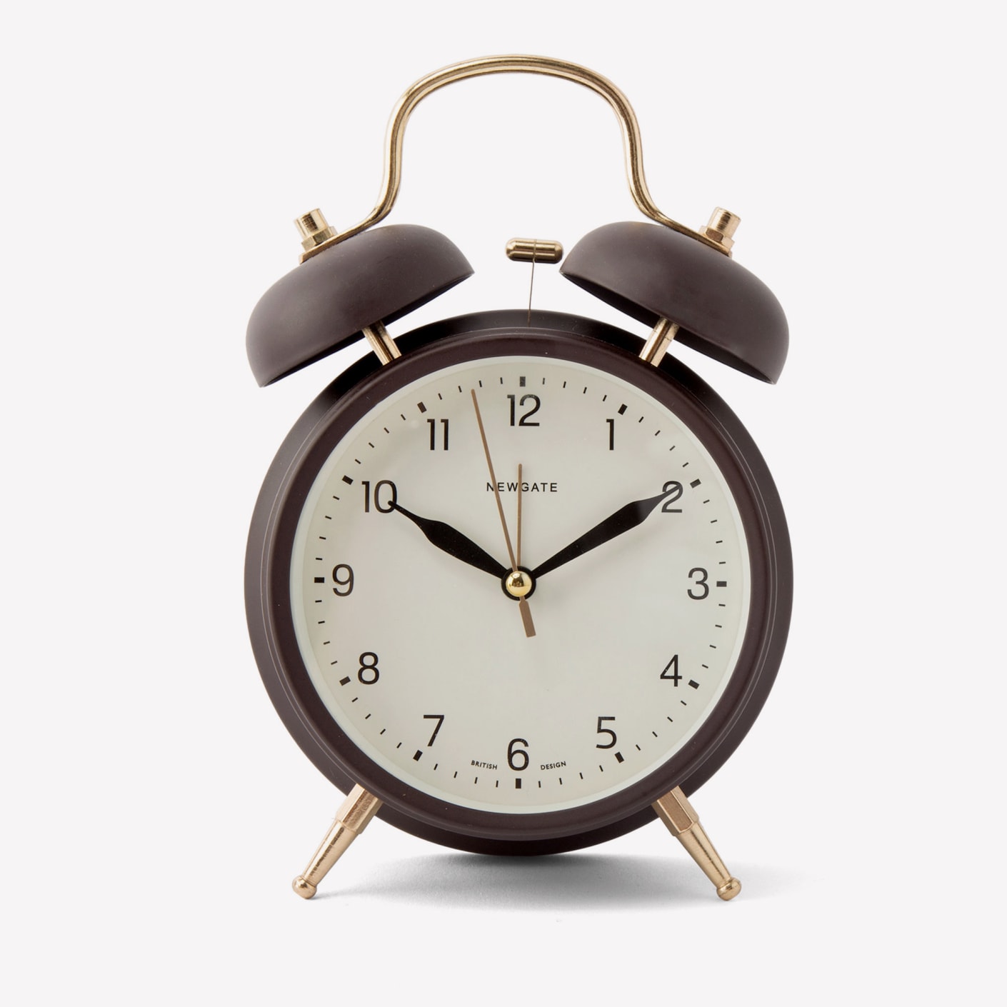 Newgate Brass Knocker Alarm Clock – Chocolate Black | Bespoke Post