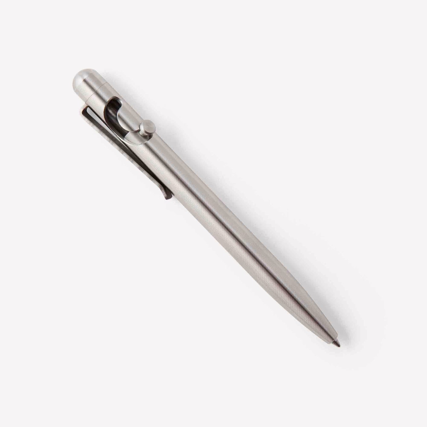 Tactile Turn Slider Pen – Stainless Steel | Bespoke Post