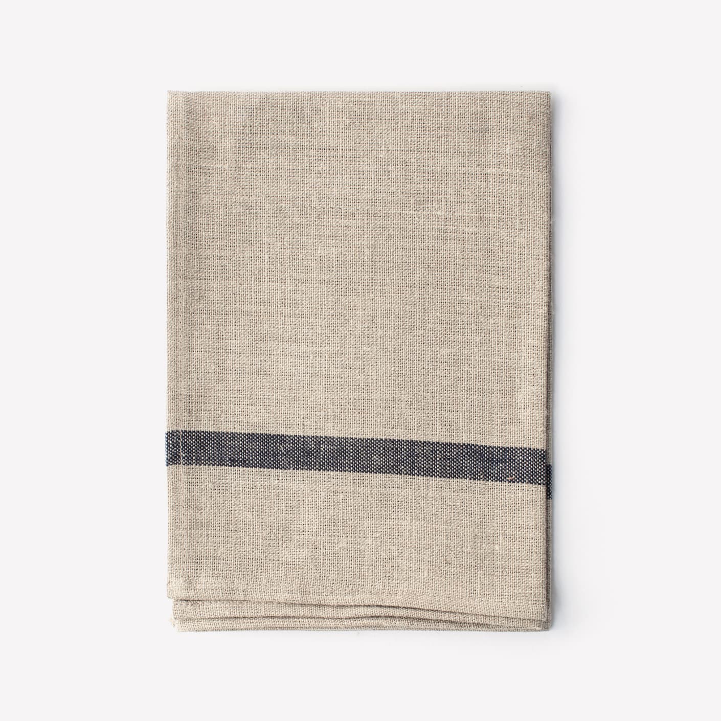 Fog Linen Linen Kitchen Cloth – Navy Stripe | Bespoke Post