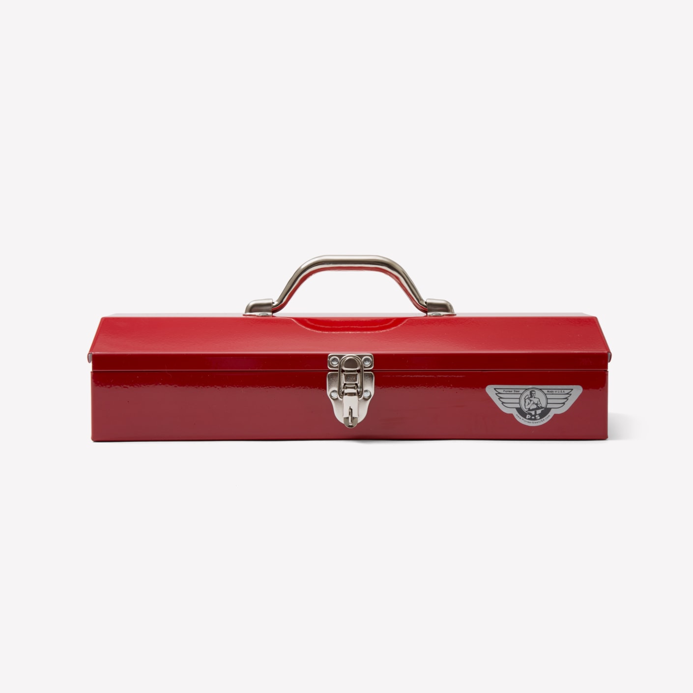 Pioneer Steel Classic Steel Toolbox – Red | Bespoke Post