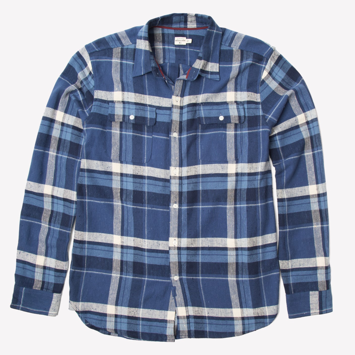Bridge & Burn Cole Plaid Shirt – Blue | Bespoke Post