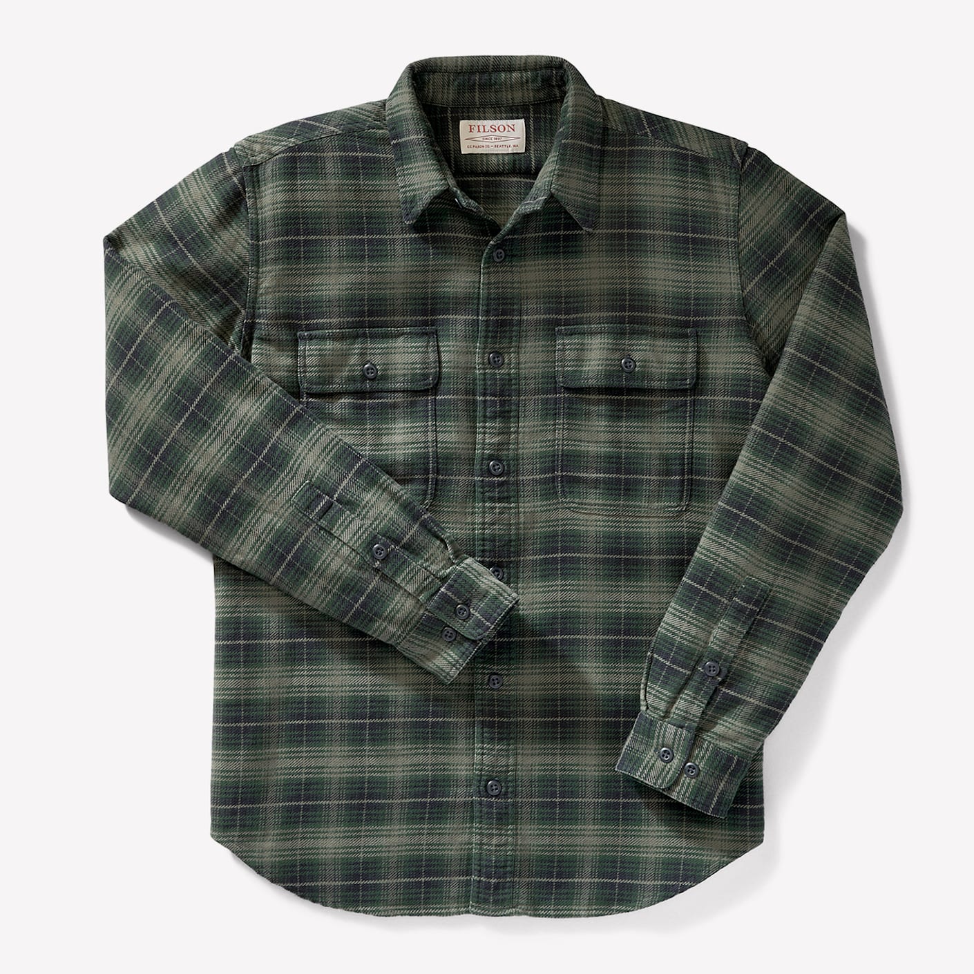 Filson VIntage Flannel Work Shirt – Green/Black | Bespoke Post