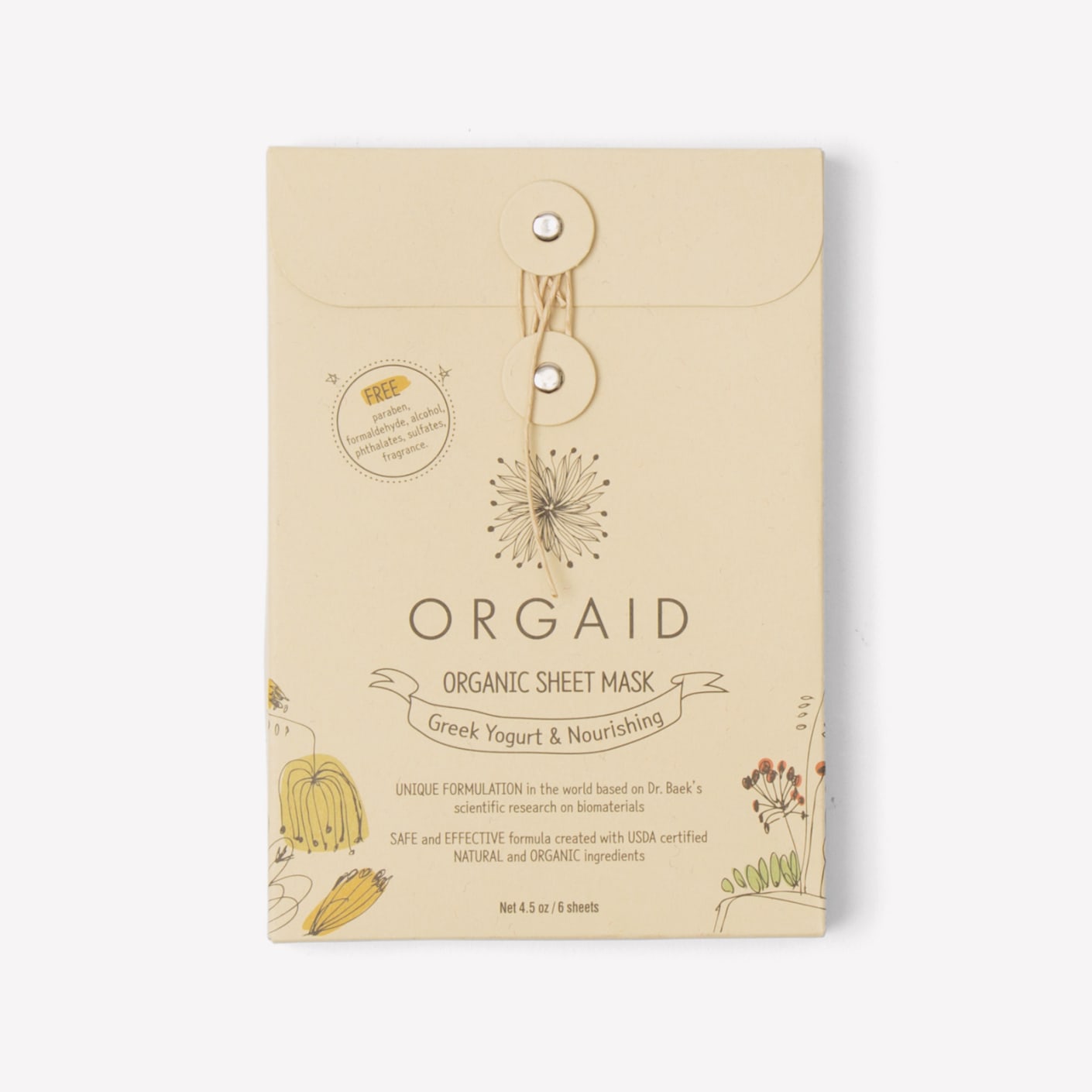 Orgaid Organic Sheet Mask Set of 6 | Bespoke Post
