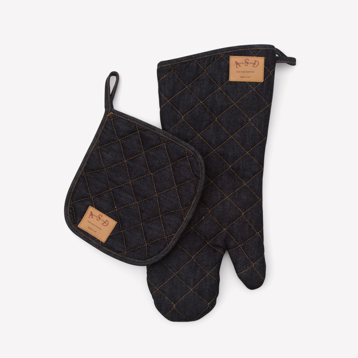 ASD Living Denim Oven Mitt & Pot Holder | Bespoke Post