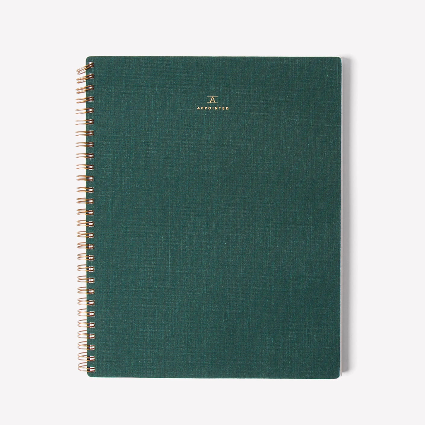 Appointed Spiral Notebook – Hunter Green | Bespoke Post