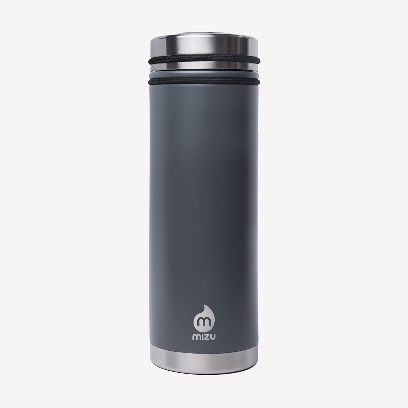 Mizu V7 Insulated Bottle with Coffee Lid – Hammered Gray | Bespoke Post
