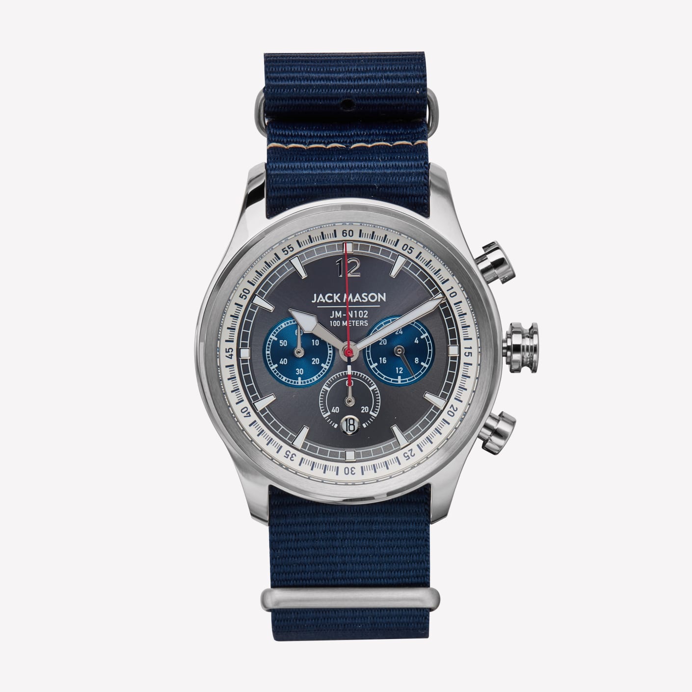 Jack Mason Nautical Chronograph Watch – Navy | Bespoke Post