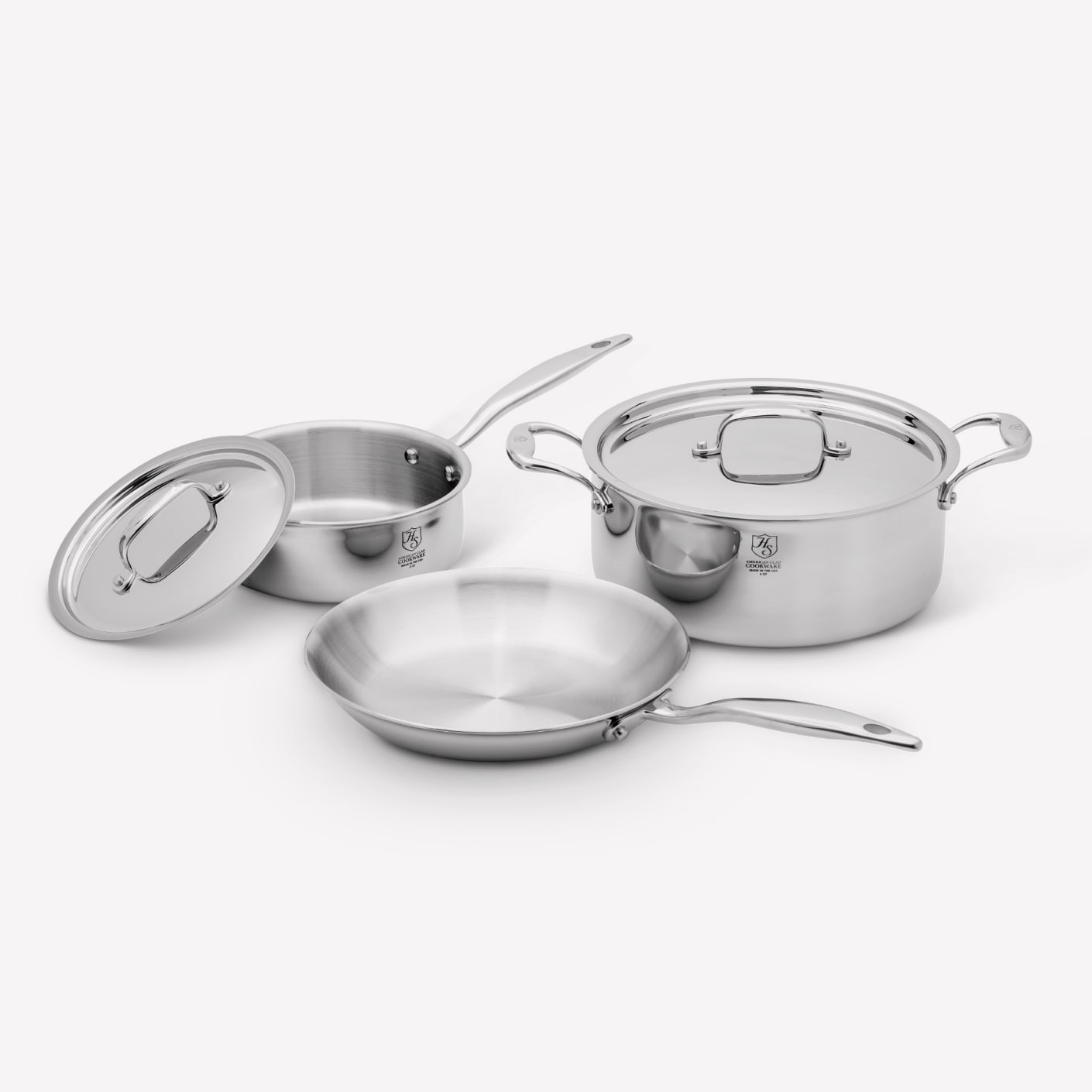 Hammer Stahl 5 Piece Stainless Steel Cookware Set | Bespoke Post