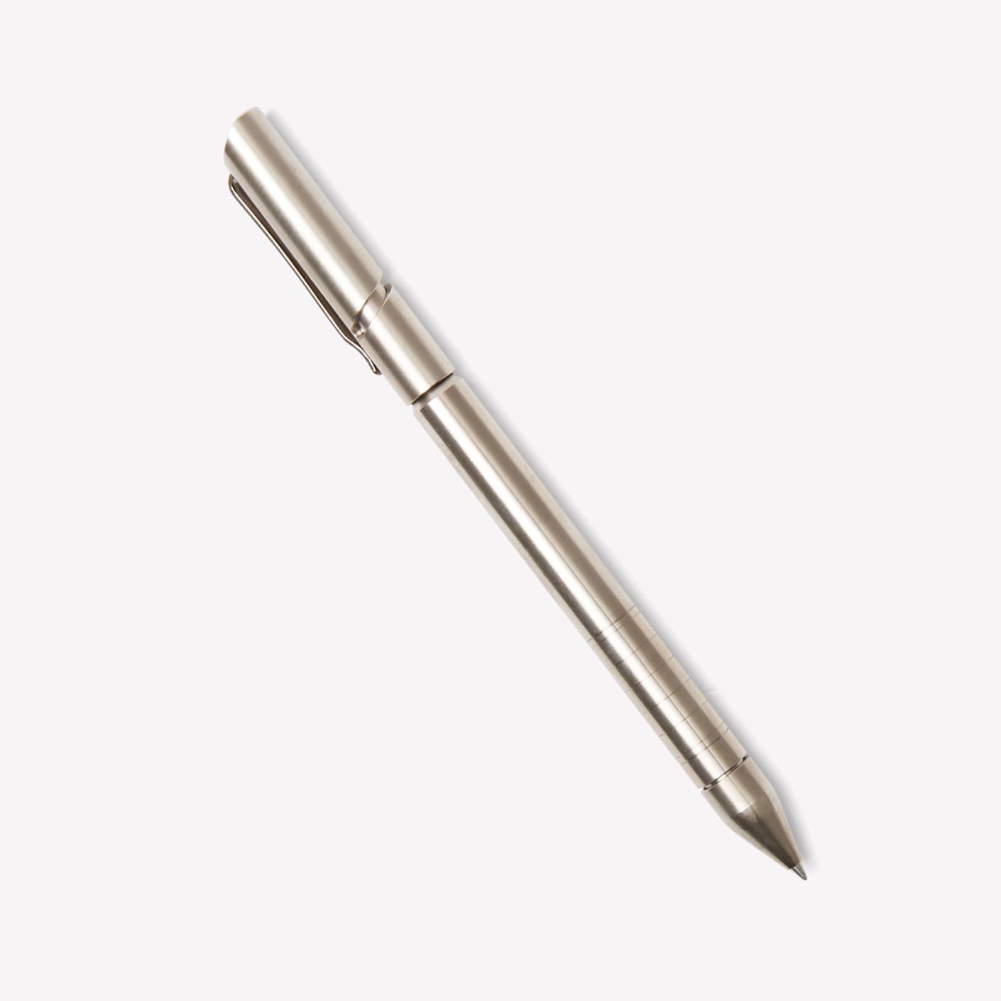 Tin Mill Helic Pen – Nickel-Plated | Bespoke Post