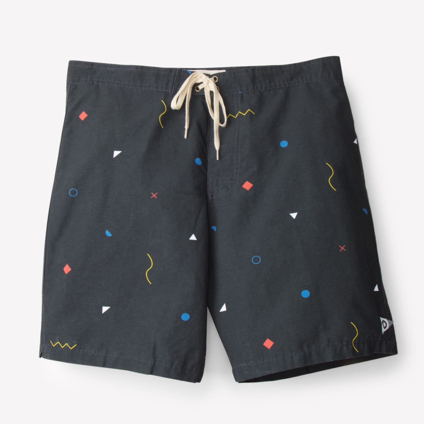 Mollusk Surf Shop Notched Trunks – Strange Geometry | Bespoke Post