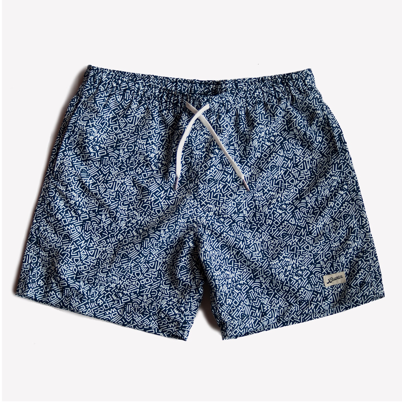 Bather Blue Doodle Swim Trunks | Bespoke Post