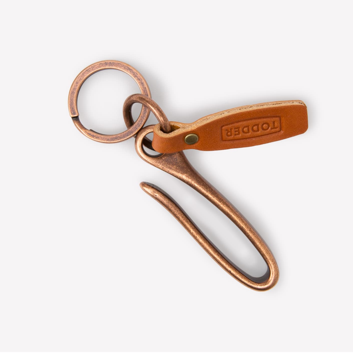 Todder Fish Hook Keychain – Antique Brass | Bespoke Post