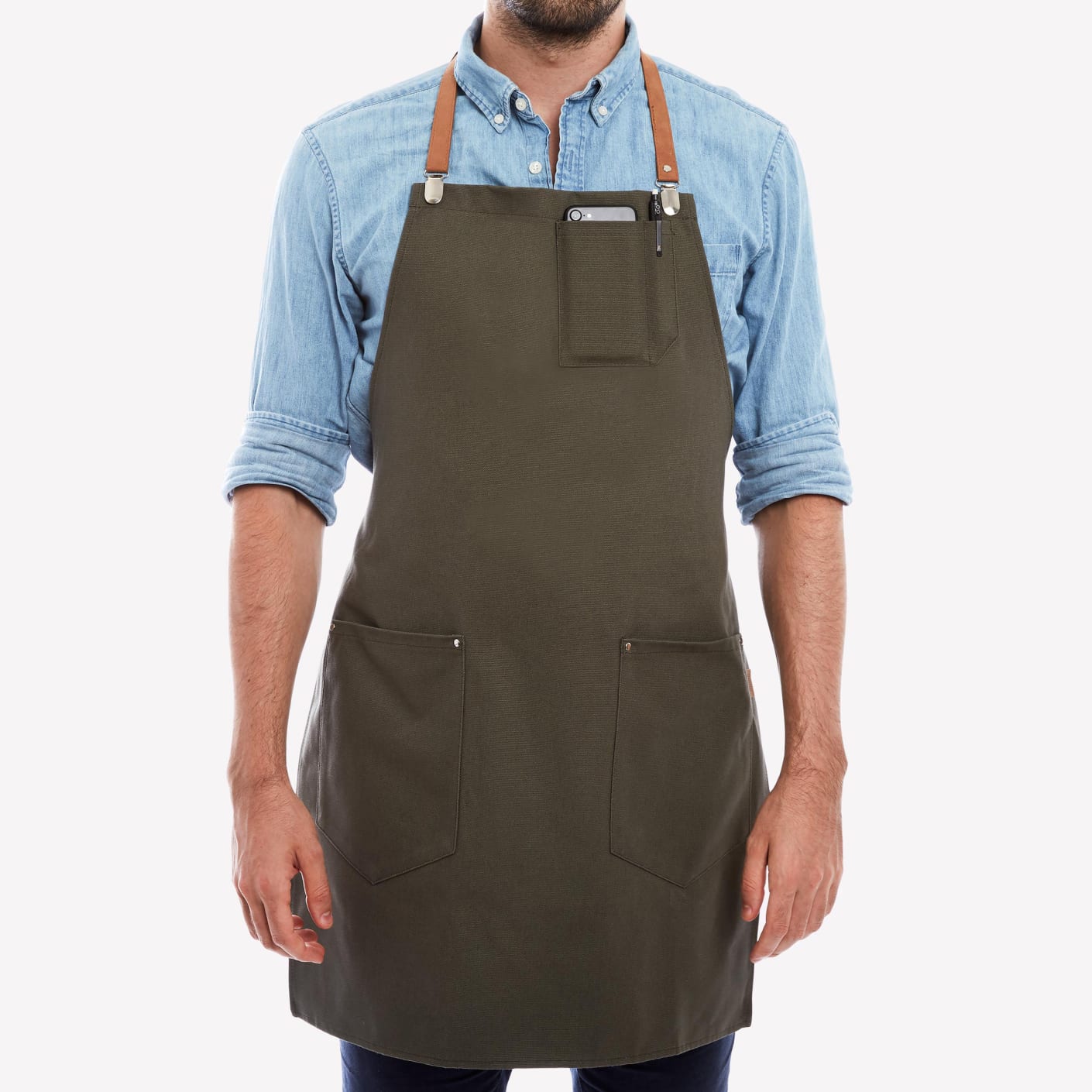 Maison Milan Kitchen Apron – Olive | Bespoke Post