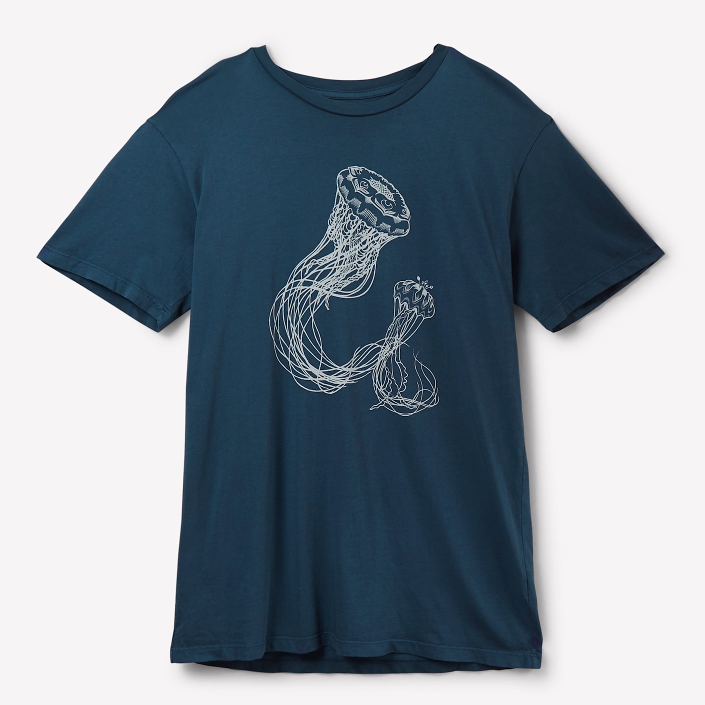 Mollusk Surf Shop Jellyfish Tee – Dull Indigo | Bespoke Post