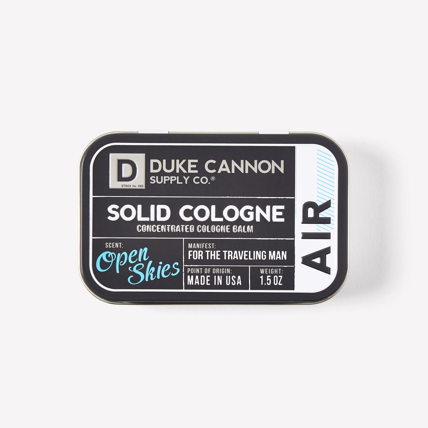 Duke Cannon Solid Cologne – Air | Bespoke Post