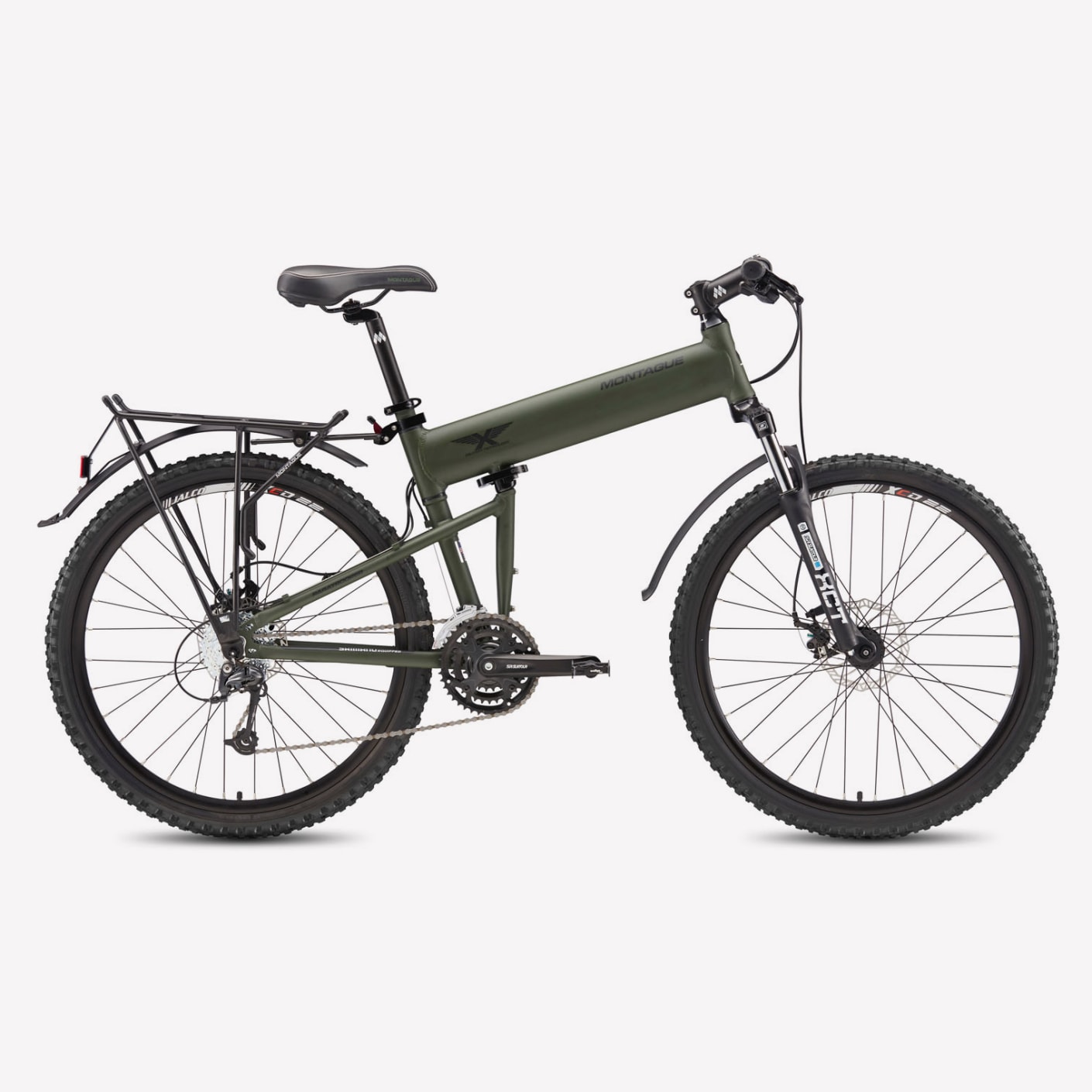 Montague Bikes Paratrooper Foldable Mountain Bike – Olive Green ...