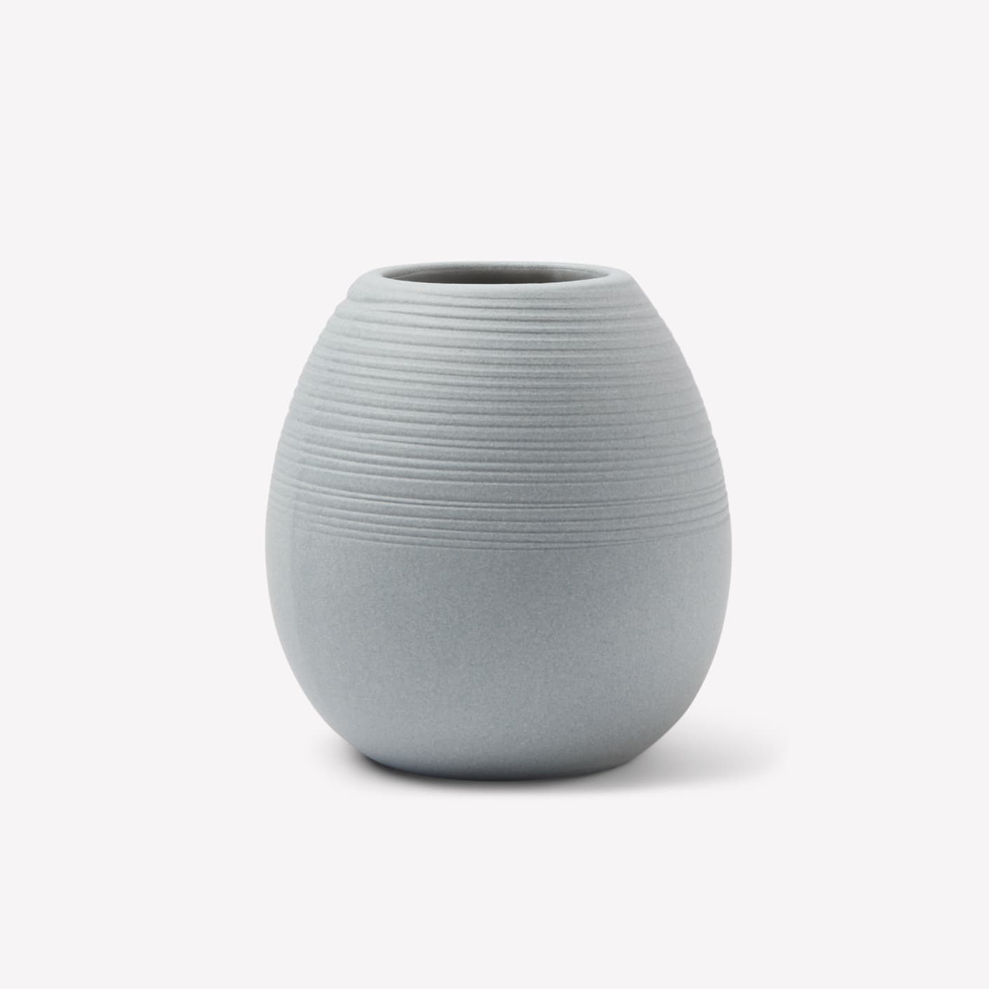 Pigeon Toe Ceramics Ceramic Ribbed Bud Vase – Gray | Bespoke Post