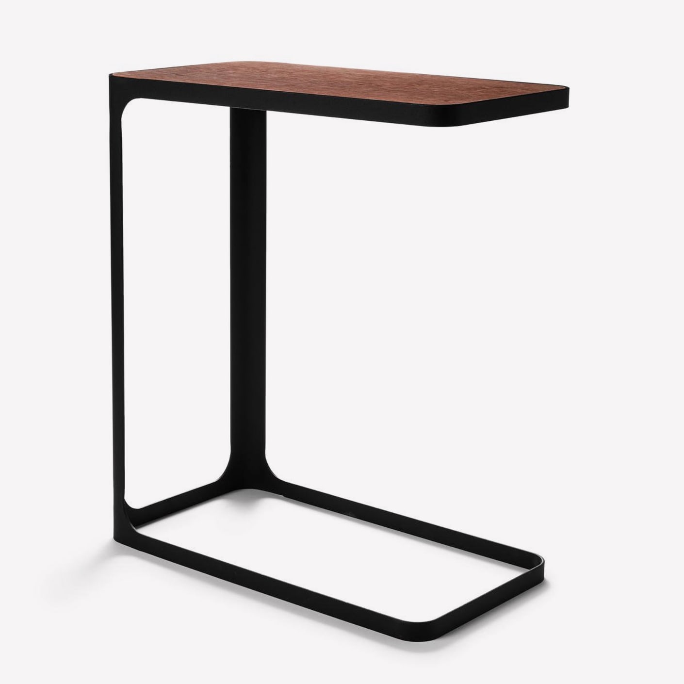 Yamazaki Home Black Steel & Wood Side Table | Bespoke Post