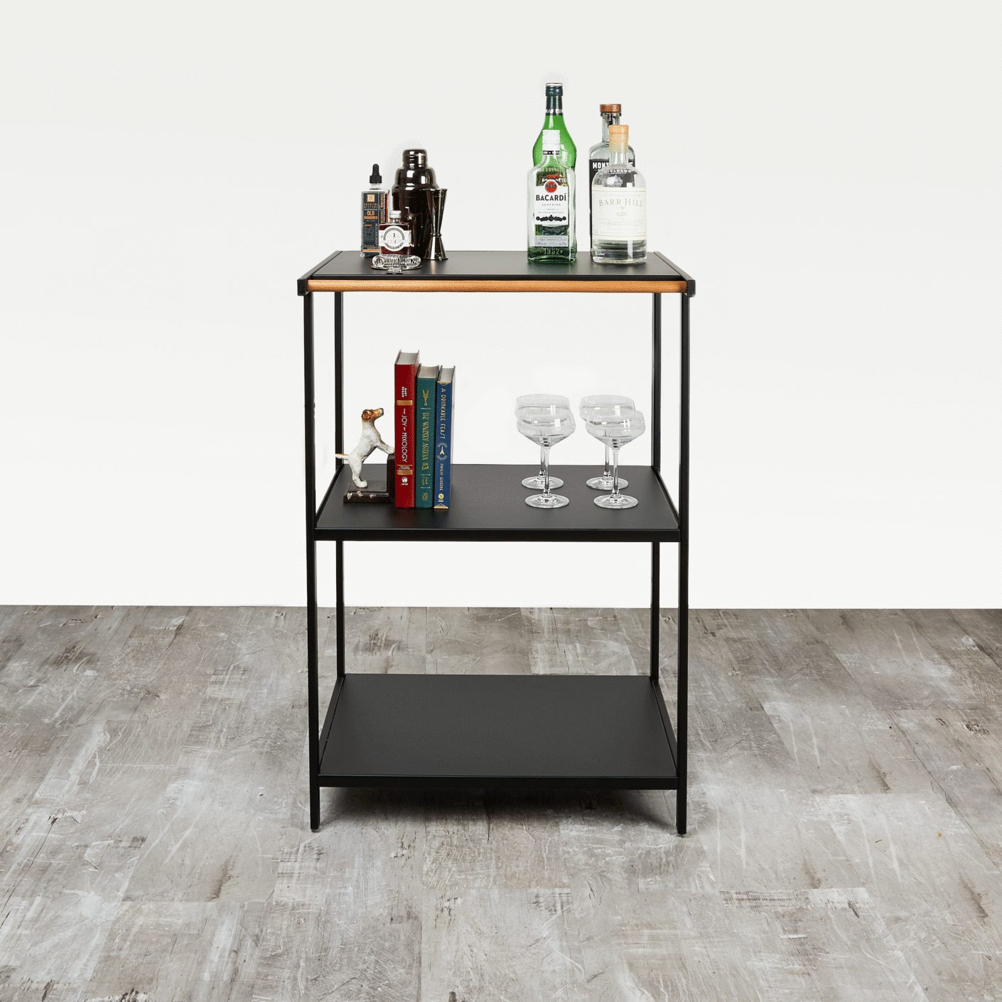 Yamazaki Home Black Steel Three Tier Storage Rack | Bespoke Post