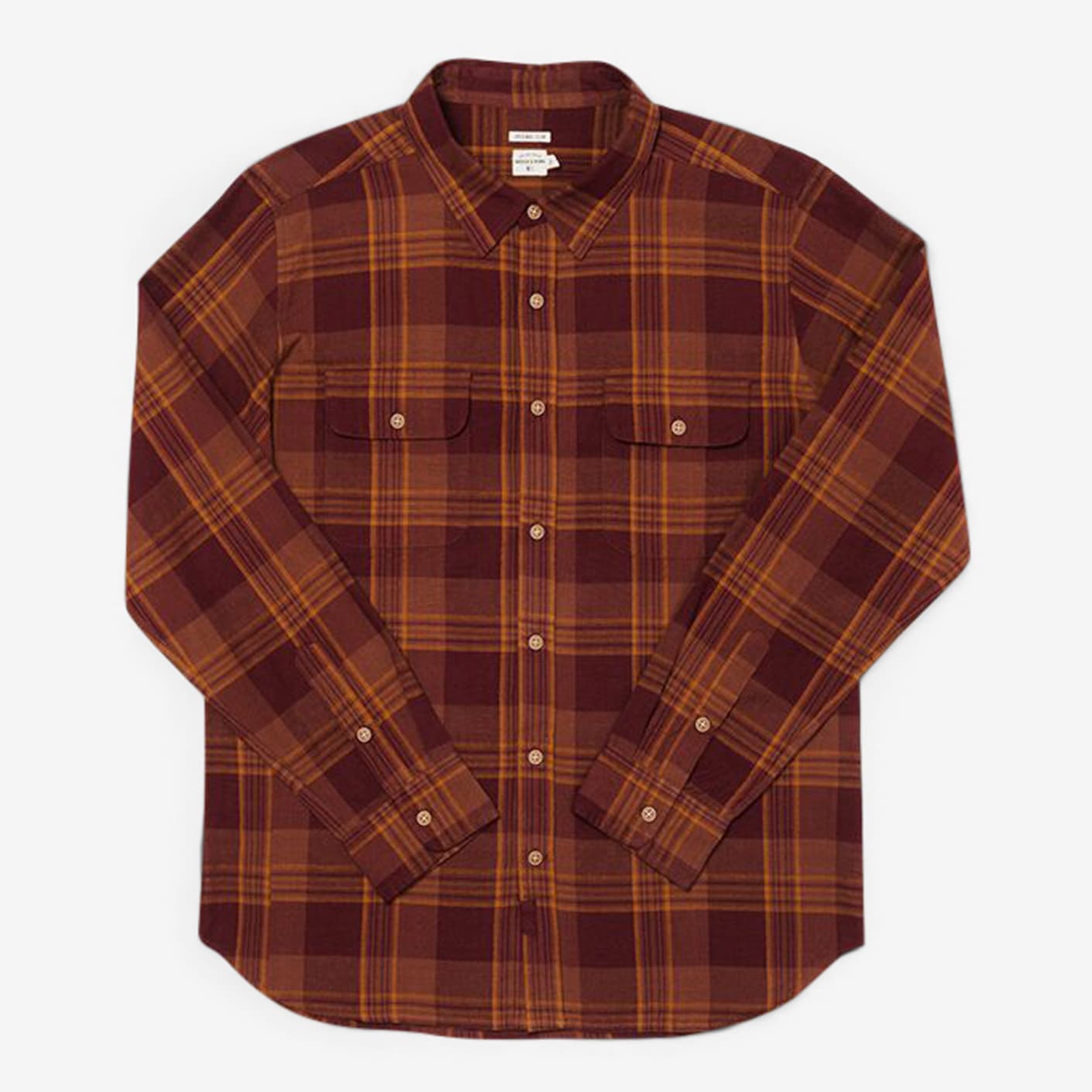 Bridge & Burn Cole Long Sleeve Shirt – Burgundy Plaid | Bespoke Post
