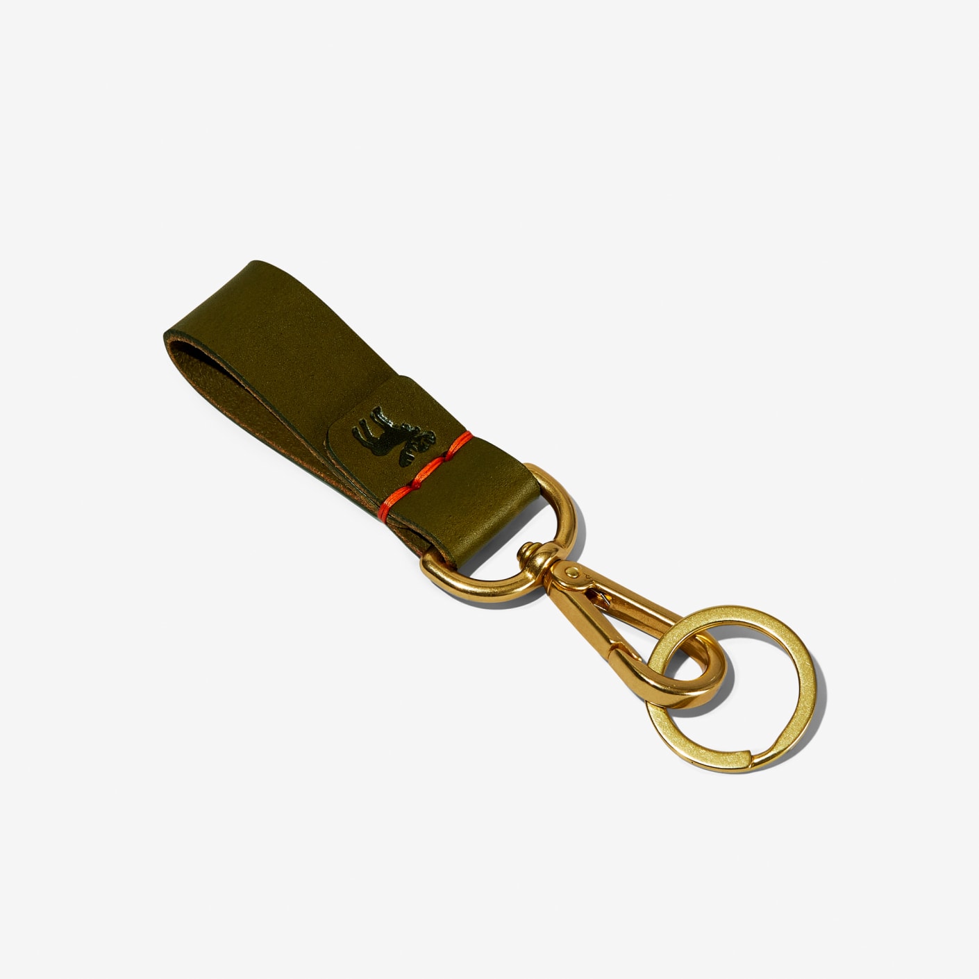 Todder Exclusive Leather Keychain – Olive | Bespoke Post
