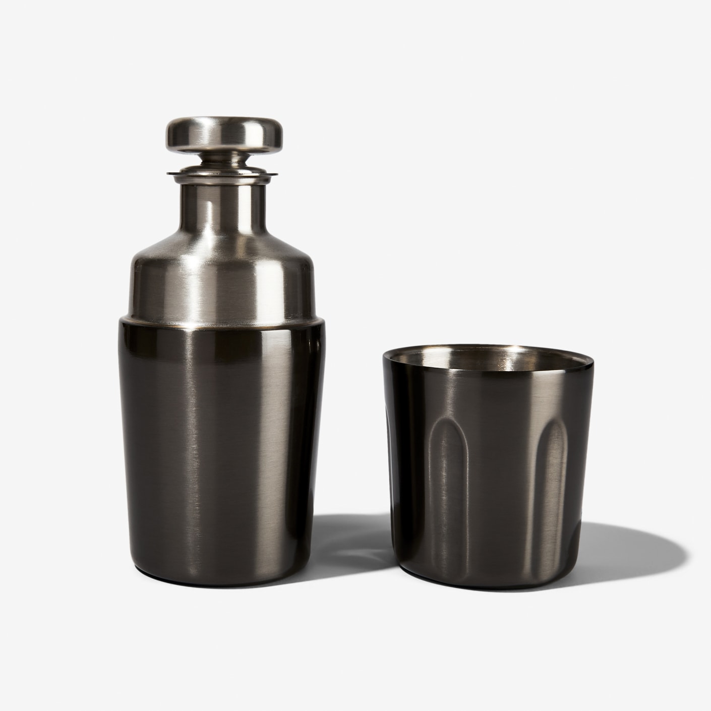 High Camp Flasks Halflight 375 Flask – Gunmetal | Bespoke Post