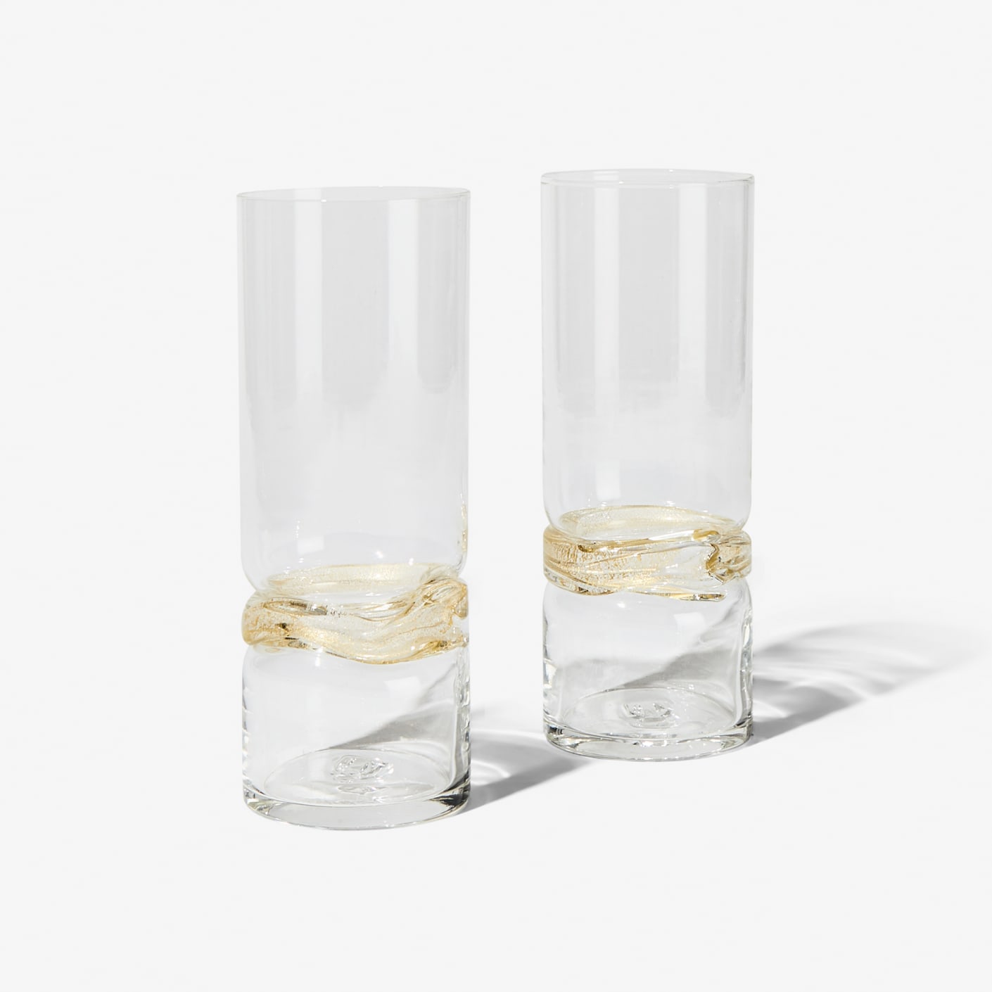 Terrane Glass Gold Cinch Collins Glass – Set of 2 | Bespoke Post