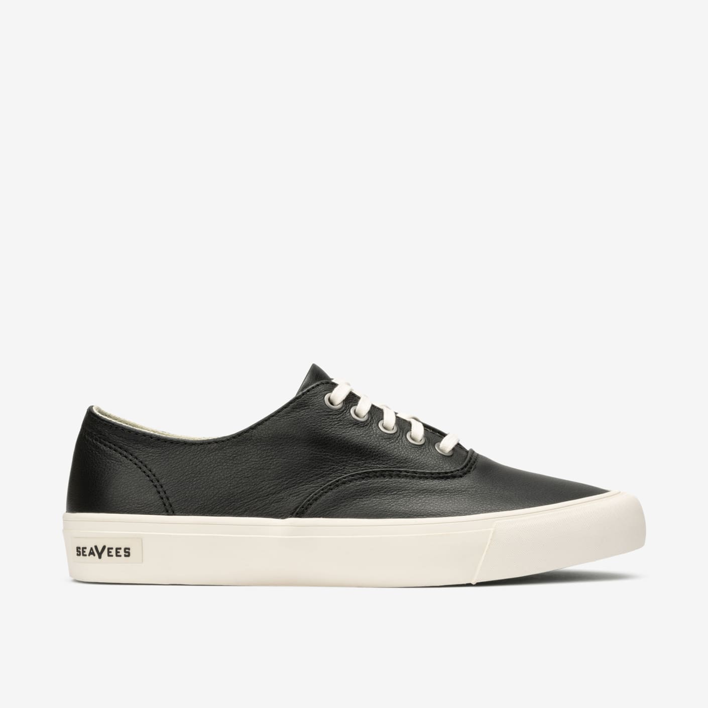 SeaVees Legend Leather Sneaker – Black | Bespoke Post