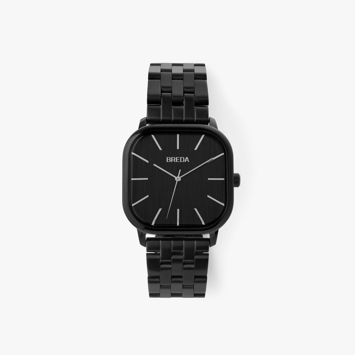 Breda Visser Square Metallic Watch – Black | Bespoke Post