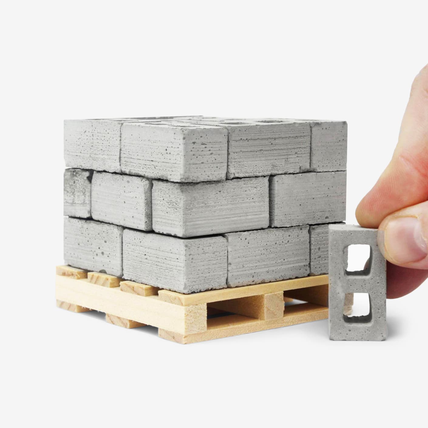 Mini Materials 1:12 Scale Cinder Block Pallet | Bespoke Post