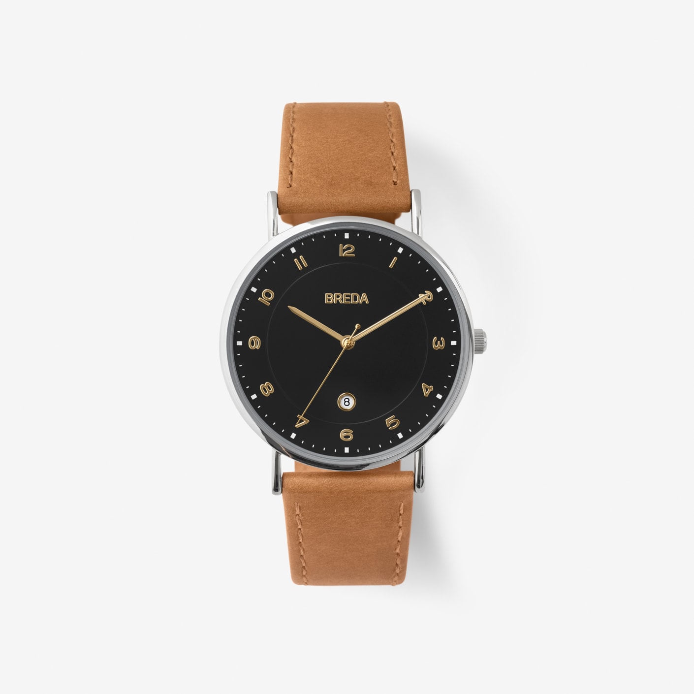 Breda PEI Round Leather Watch – Clay | Bespoke Post