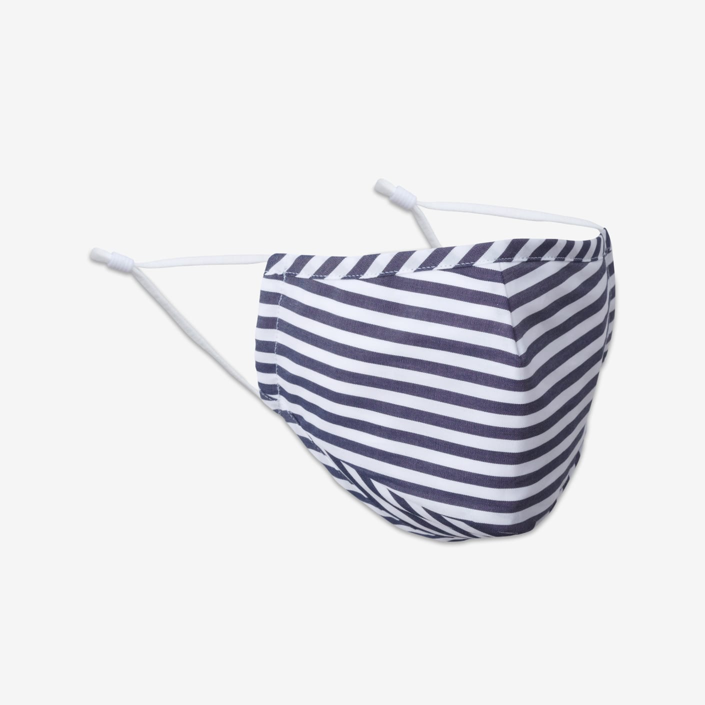 Beau Ties Visage Stripe Face Mask – Navy | Bespoke Post