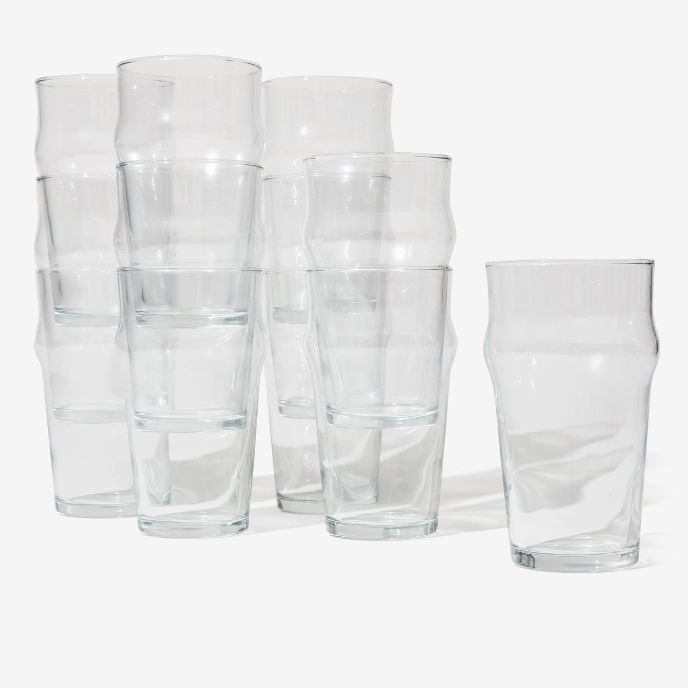 Bormioli Rocco Stackable English Pub Pint Glasses – Set of 12 | Bespoke ...
