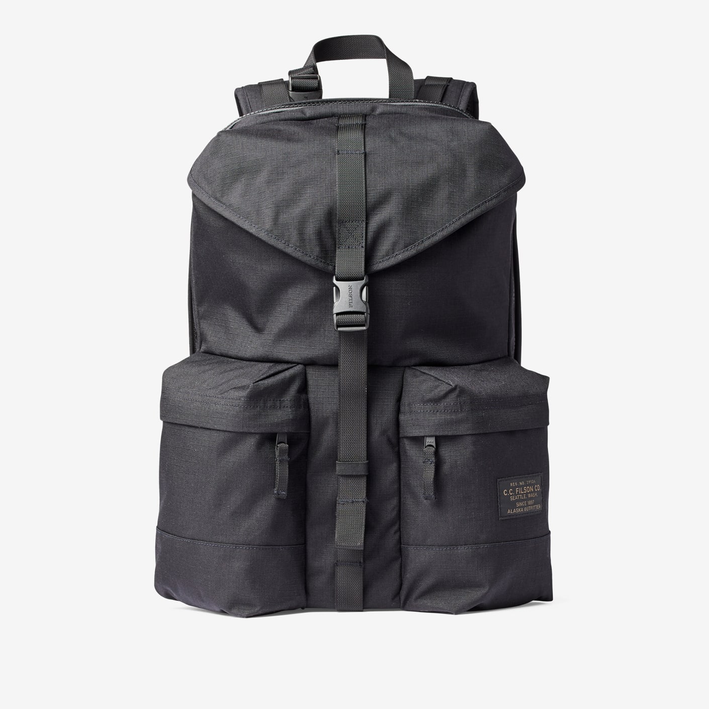 Filson Ripstop Nylon Backpack – Black | Bespoke Post