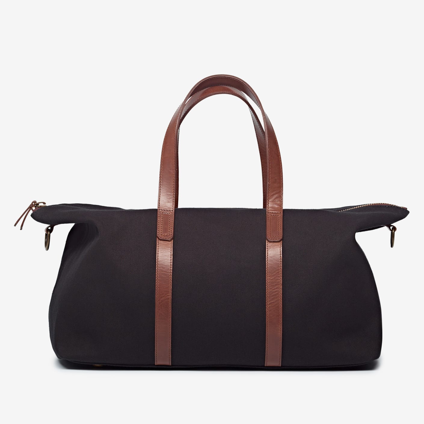Nisolo Canvas Weekender with Removable Strap – Black | Bespoke Post
