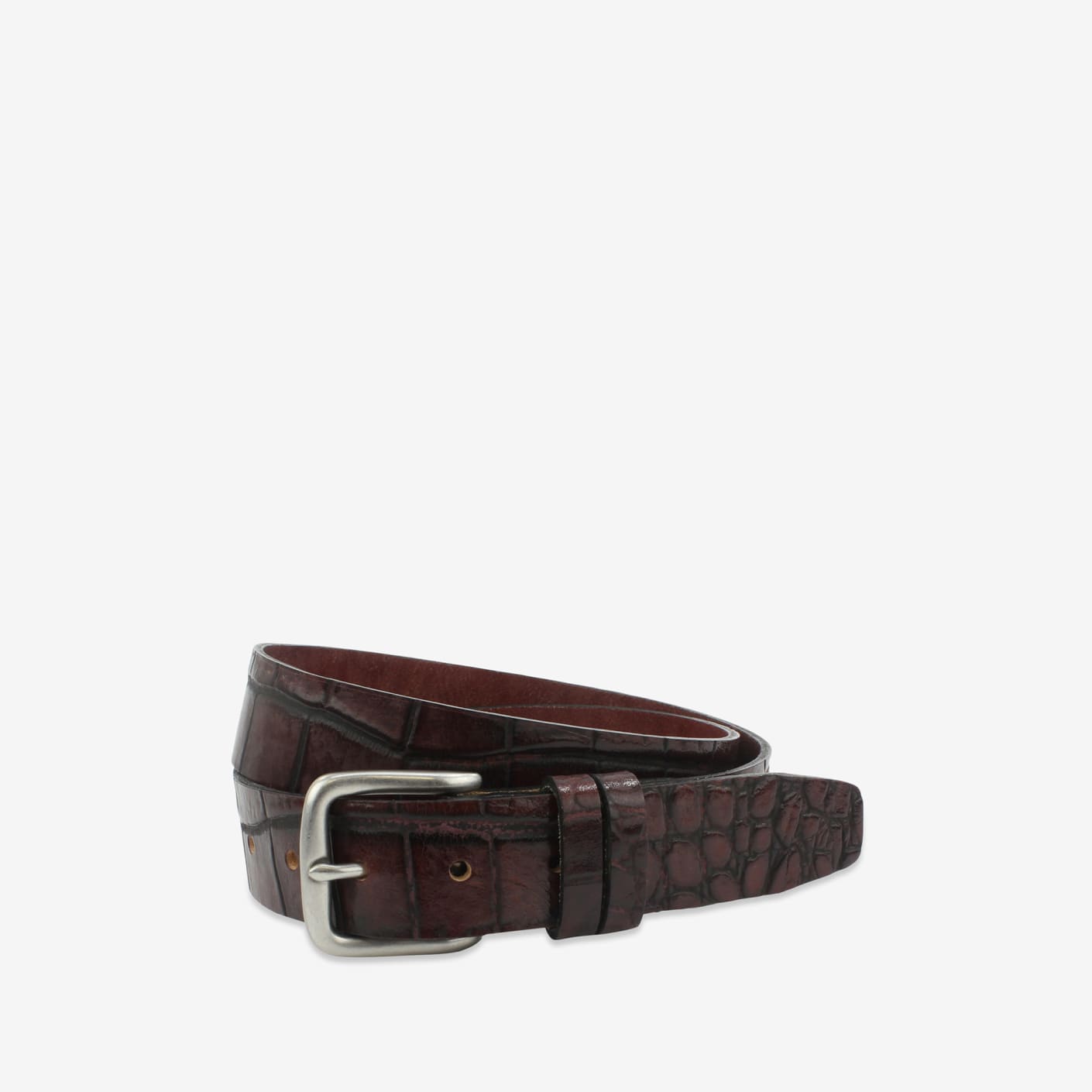The British Belt Company Thistleton Casual Jeans Belt – Oxblood ...