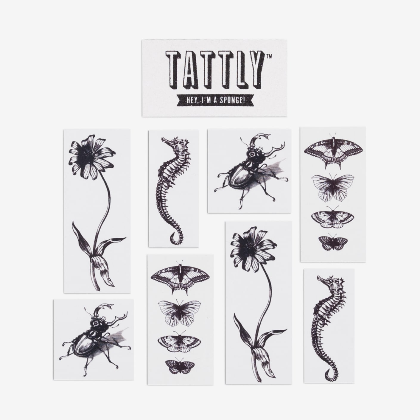 Tattly Temporary Tattoos – Natural Curiosities Set | Bespoke Post